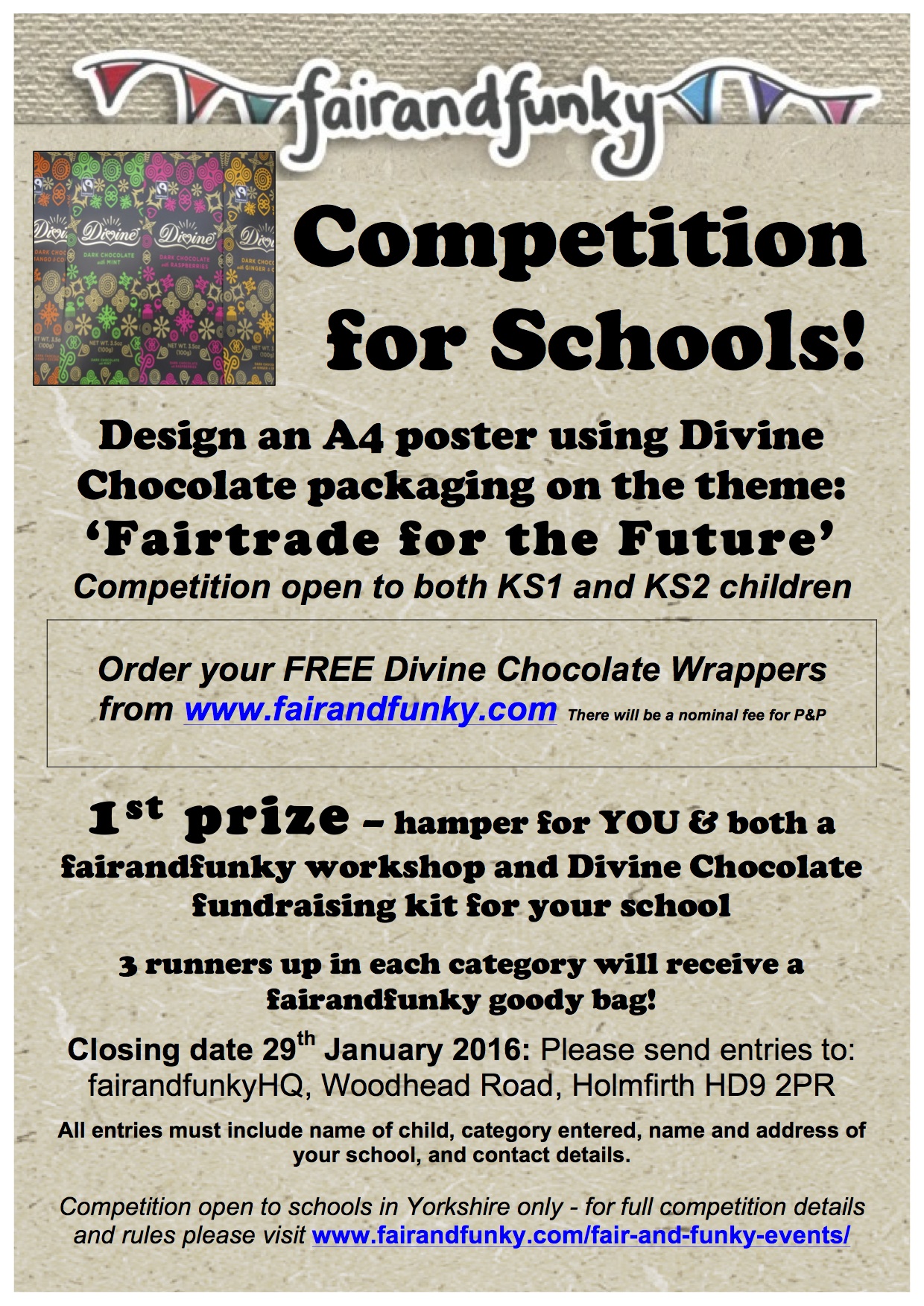 Schools Poster Competition - fairandfunky - fairtrade products